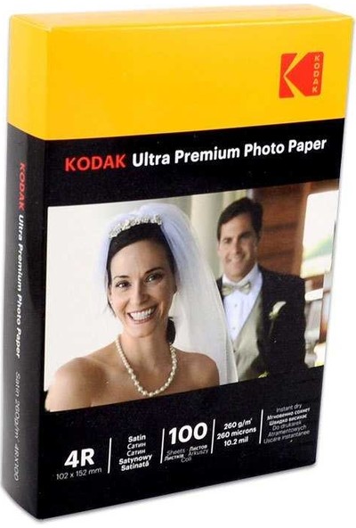 Kodak Mat Inkjet Fotoğraf Kağıdı 260 Gram 10 x 15 cm