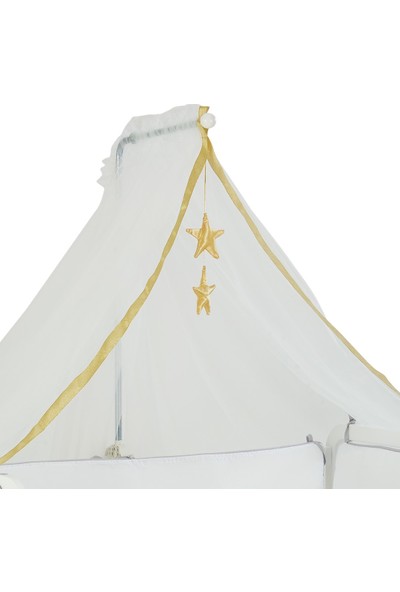 G&G Golden Beyaz Cibinlik Tülü & Metal Cibinlik Askısı