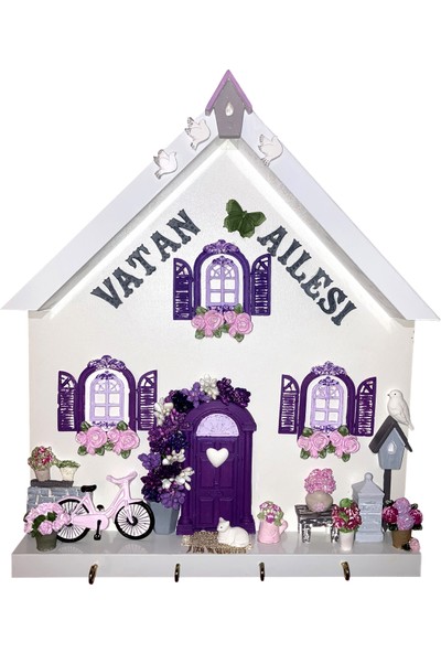 Surprizrenkler Kişiye Ozel Dekoratif Duvar Anahtarlığı