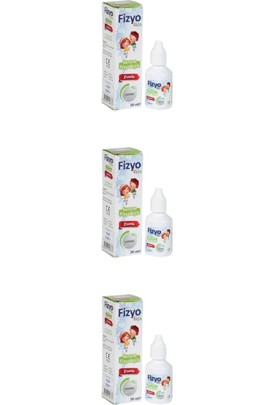 Fizyo Kids Serum Fizyolojik Damla 20 ml (3 Adet) Fizyo Kids Serum Fizyolojik Damla 20 ml (3 Adet)