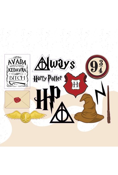 Paytak Moda Harry Potter Karışık Tasarım A5 Stickers Çıkartma PYTKSTK026