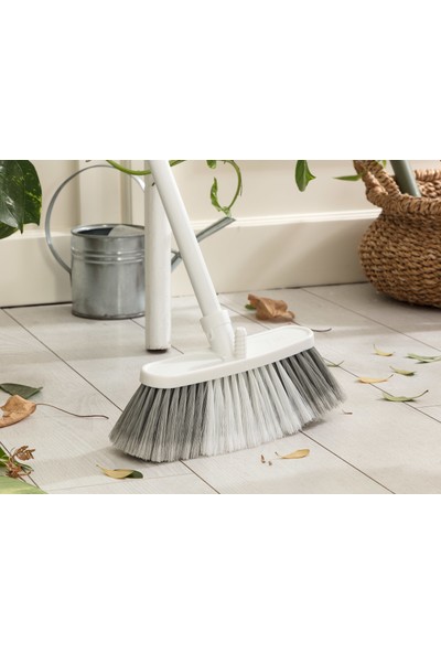 Madame Coco Graque Yer Temizlik Fırçası - Beyaz / Gri