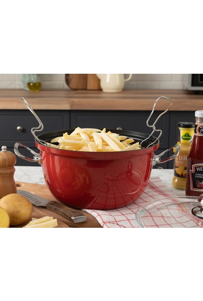 Madame Coco Elinore Kızartma Tenceresi - 5 lt