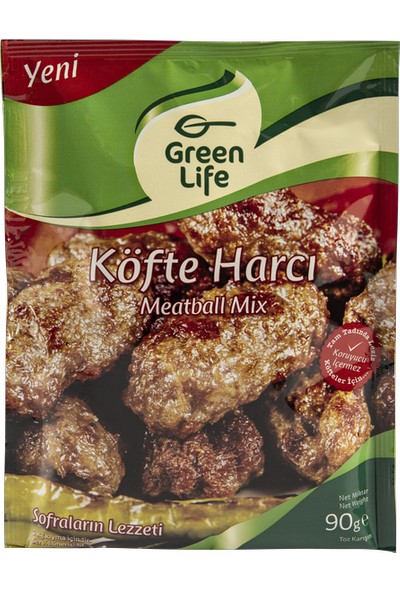Green Life Köfte Harcı - 90 gr - Poşet Green Life Köfte Harcı - 90 gr - Poşet