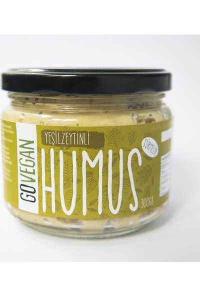 Go Vegan Yeşil Zeytinli Humus 300 gr