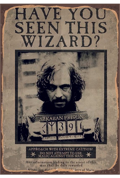 Marple's Harry Potter Sirius Black 35x50 Rustik Poster Marple's Harry Potter Sirius Black 35x50 Rustik Poster