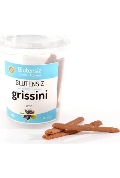 Glutensiz Ürünler Atölyesi Güa Glutensiz Zeytinli Grissni 70 gr Glutensiz Ürünler Atölyesi Güa Glutensiz Zeytinli Grissni 70 gr
