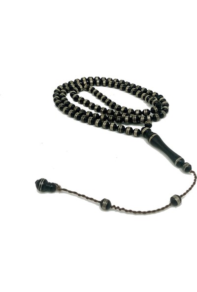 Osmanlı Sarayı Kuka 99 Gümüş Sarma Tesbih 5mm