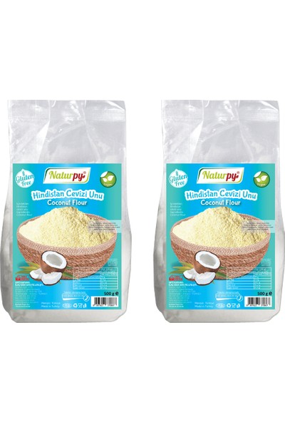 Naturpy Glutensiz Hindistan Cevizi Unu 2 x 500 gr Naturpy Glutensiz Hindistan Cevizi Unu 2 x 500 gr