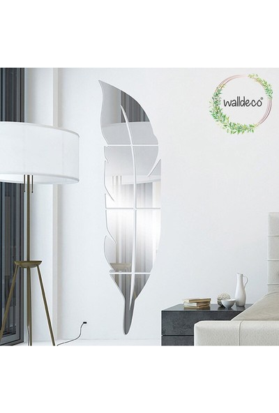 Walldeco Dekoratif Duvar Dekorasyon Tüy Desen Gümüş Ayna Pleksi 25*100 Walldeco Dekoratif Duvar Dekorasyon Tüy Desen Gümüş Ayna Pleksi 25*100