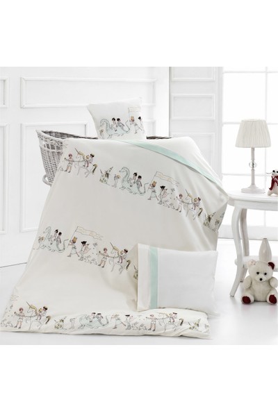 Momishop Pamuklu Nevresim Takımı Krem