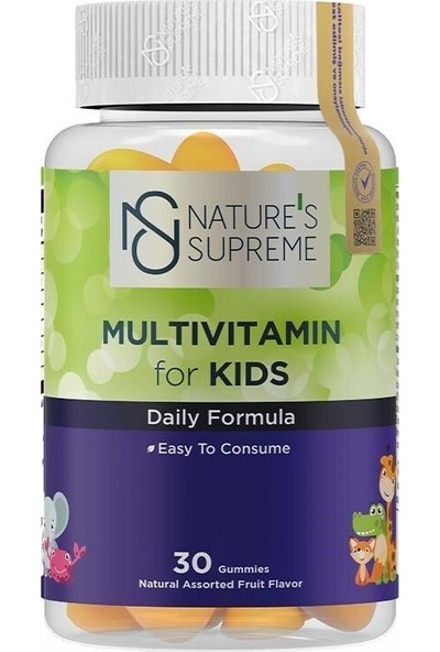 Nature's Supreme Multivitamin For Kids 30 Tablet Nature's Supreme Multivitamin For Kids 30 Tablet