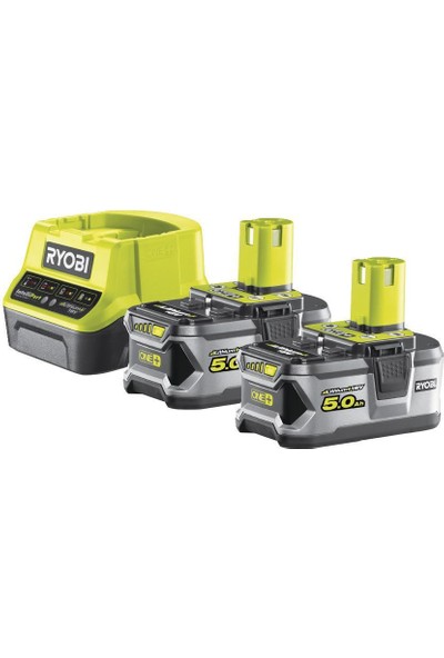 Ryobi RC18120250 18VOLT / 5,0 Ah Li-Ion Yedek Akü ve Akü Şarj Cihazı Ryobi RC18120250 18VOLT / 5,0 Ah Li-Ion Yedek Akü ve Akü Şarj Cihazı