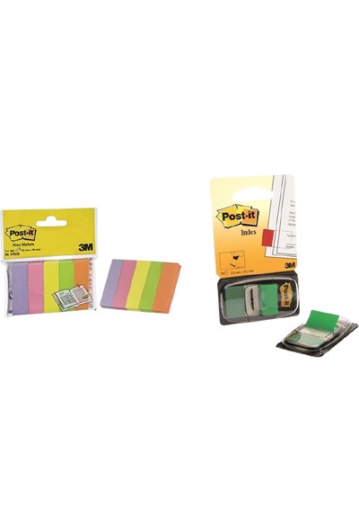 3m Post-It 670-5 Index Not Kağıdı + Post-It Index- Isaret Bandi