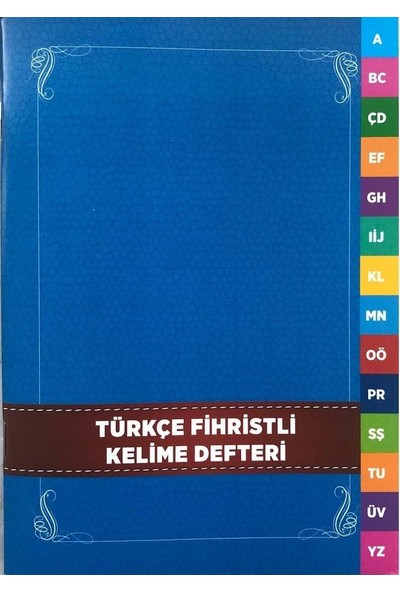 Karatay Yayınları 4E Türkçe Fihristli Defter 13 x 19 cm