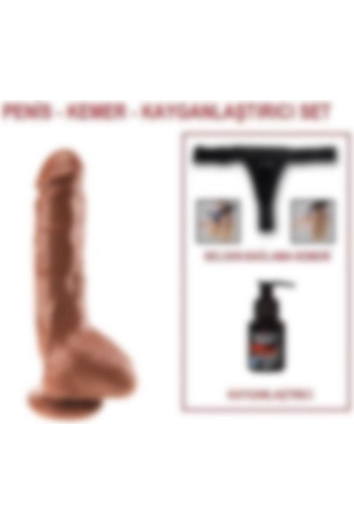 Lilitu Shop 25 cm Belden Bağlamalı Realistik Dildo Penis Set Lilitu Shop 25 cm Belden Bağlamalı Realistik Dildo Penis Set