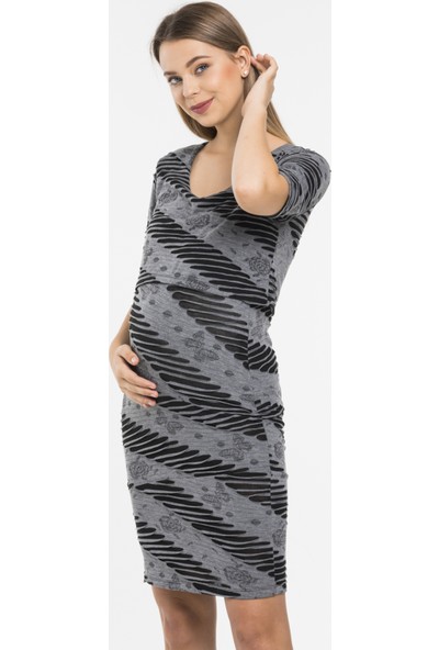 Perla Blanca Emzirme Özellikli Hamile Elbise