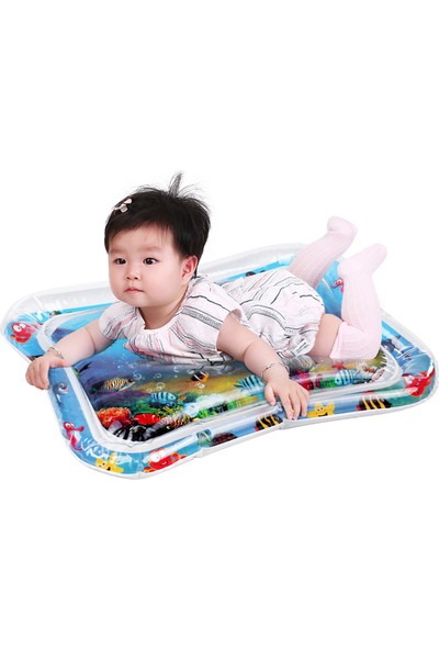 Decdeal Şişme Bebek Su Mat Bebek Karın Zaman Playmat 66 * 50 cm