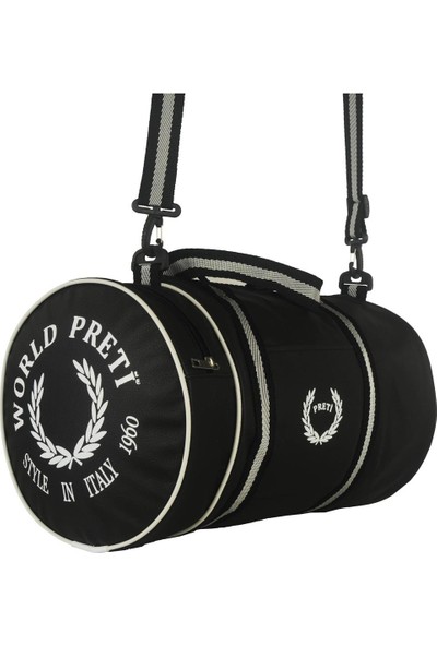 World Preti Spor Silindir Seyahat Çantası Siyah 1067
