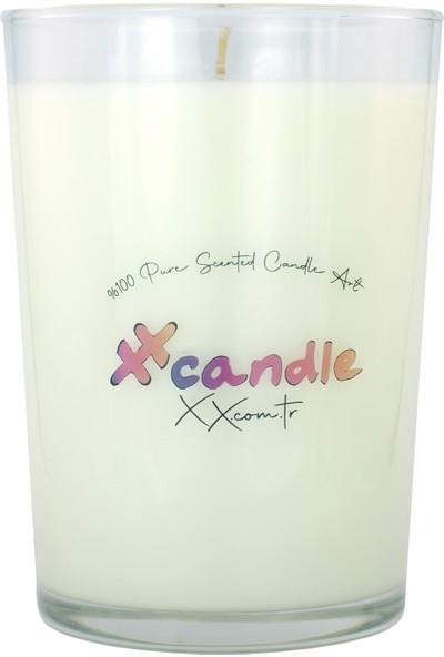 XX Vanilya Kokulu Beyaz Bardak Soya Mumu