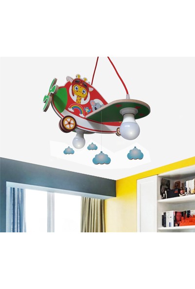 Arya Ahşap Uçak Zürafa Çocuk Odası Aydınlatma Arya Ahşap Uçak Zürafa Çocuk Odası Aydınlatma
