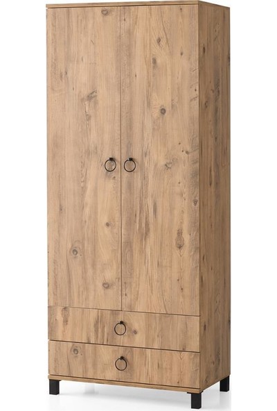 Sivasgözde Genç Odası 2 Kapılı 2 Çekmeceli Gardrop Elbise Dolabı 79X46X189CM Sivasgözde Genç Odası 2 Kapılı 2 Çekmeceli Gardrop Elbise Dolabı 79X46X189CM