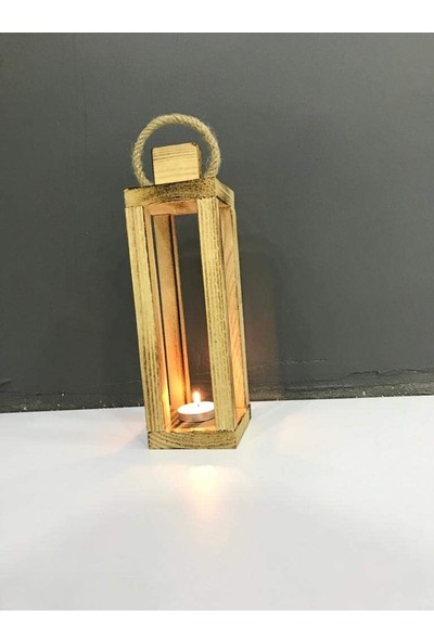 Casseria Dekoratif Retro Ahşap Mumluk