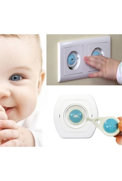 GoodSell Çocuk Bebek Koruma 6'lı Priz Kilidi Anahtarlı Güvenli
