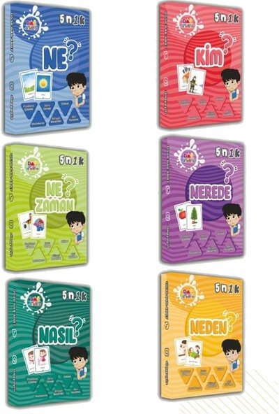 Dağ Yayıncılık 5n 1k Soru Cevap Seti (6kutu)