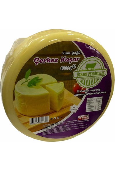 Özkars peynircilik Kars Taze Çerkez Kaşar 1kg