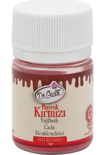 Dr Gusto Yağ Bazlı Çikolata Boyası Bayrak Kırmızı 7 Gr. Dr Gusto Yağ Bazlı Çikolata Boyası Bayrak Kırmızı 7 Gr.
