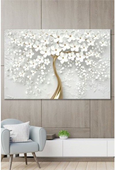 OKSAY TABLO Beyaz Gelincikler