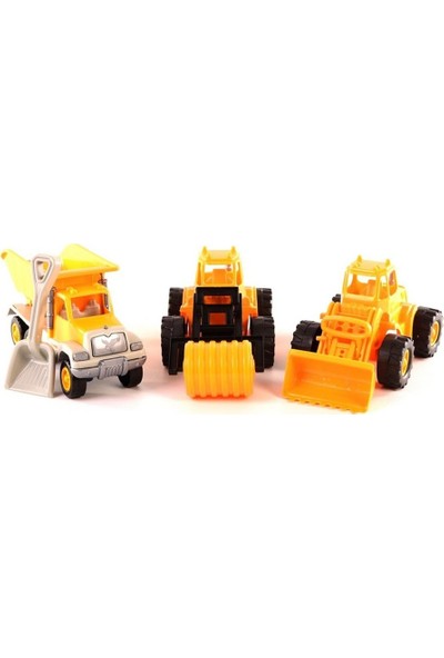 Uçar Kid 165 Oyuncak Yol Seti Kamyon-Kepçe-Silindir 33X16 cm Uçar Kid 165 Oyuncak Yol Seti Kamyon-Kepçe-Silindir 33X16 cm