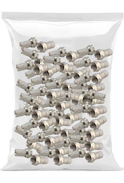 Polaxtor RG59 Dar F Konnektör - 100 Adet