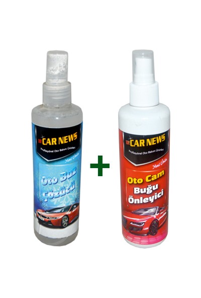Car News Buz Çözücü ve Buğu Önleyici Set