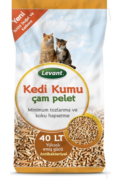 Kedi Kumu Çam Pelet %100 Organik Ağaç Kokulu 40 Lt Kedi Kumu Çam Pelet %100 Organik Ağaç Kokulu 40 Lt