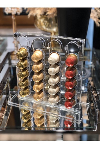 Asetat Kutu Kahve Kapsül Tutucu - Kutusu - Düzenleyici - Nespresso Uyumlu Asetat Kutu Kahve Kapsül Tutucu - Kutusu - Düzenleyici - Nespresso Uyumlu