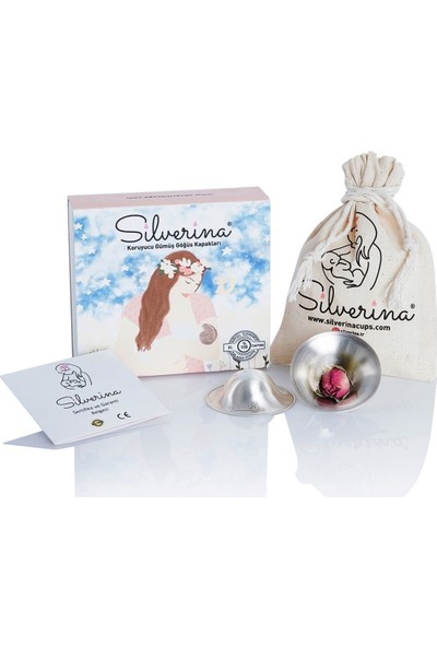 Silverina Koruyucu Gümüş Göğüs Ucu Kapakları Silverina Koruyucu Gümüş Göğüs Ucu Kapakları