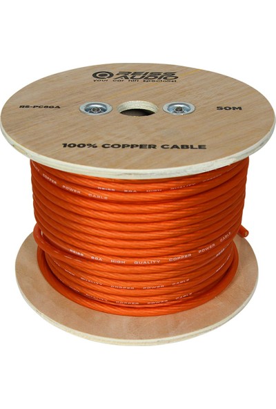 Reiss Oto Anfi Power Kablo 8ga Bakır 50 Metre Reıss RS-PC8GA Reiss Oto Anfi Power Kablo 8ga Bakır 50 Metre Reıss RS-PC8GA