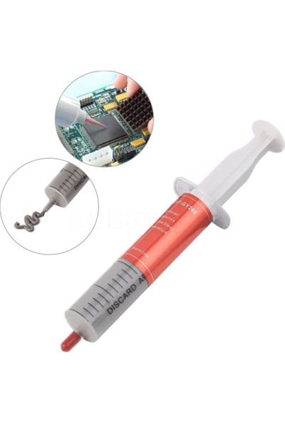 Wozlo Gri Büyük Boy Şırınga Termal Macun 30GR Gümüş Alaşım - Heatsink