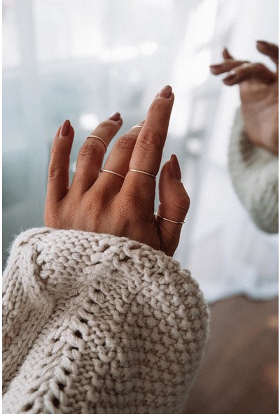 New Obsessions 5'li Minimal Eklem Yüzük Seti