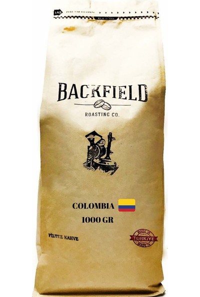 Backfield Roasting Co. Colombia Supremo Filtre Kahve 1000 gr Backfield Roasting Co. Colombia Supremo Filtre Kahve 1000 gr