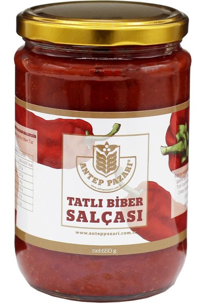 ANTEP PAZARI Tatlı Biber Salçası Ege Yöresi 650 gr