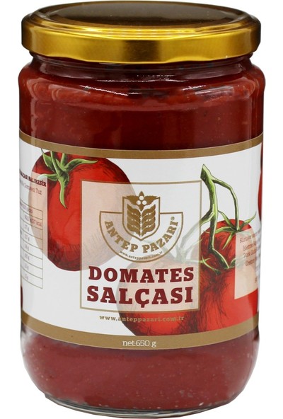 ANTEP PAZARI Domates Salçası Ege Yöresi 650 gr ANTEP PAZARI Domates Salçası Ege Yöresi 650 gr