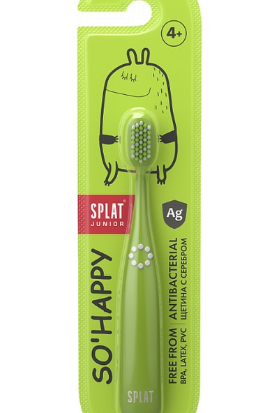 Splat So Happy Antibakteriyel Çoçuk Diş Fırcası +4 Splat So Happy Antibakteriyel Çoçuk Diş Fırcası +4