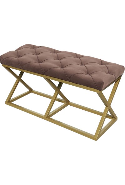 Evodeko Gold Bench Puf Evodeko Gold Bench Puf