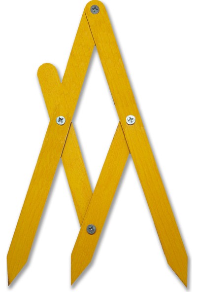 Liva Ahşap Altın Oran Cetveli / Pergeli