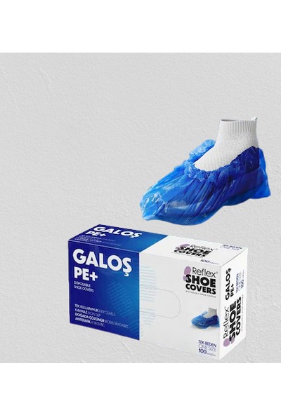 Reflex Galoş Tek Kullanımlık Reflex Marka 100'lü Reflex Galoş Tek Kullanımlık Reflex Marka 100'lü
