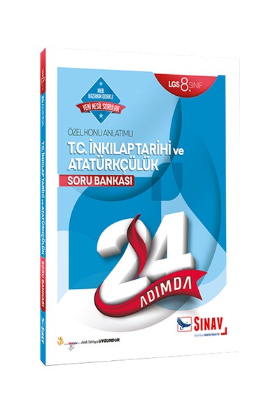 Sınav Yayınları 8. Sınıf LGS T.C. İnkılap Tarihi ve Atatürkçülük 24 Adımda Özel Konu Anlatımlı Soru Bankası Sınav Yayınları 8. Sınıf LGS T.C. İnkılap Tarihi ve Atatürkçülük 24 Adımda Özel Konu Anlatımlı Soru Bankası