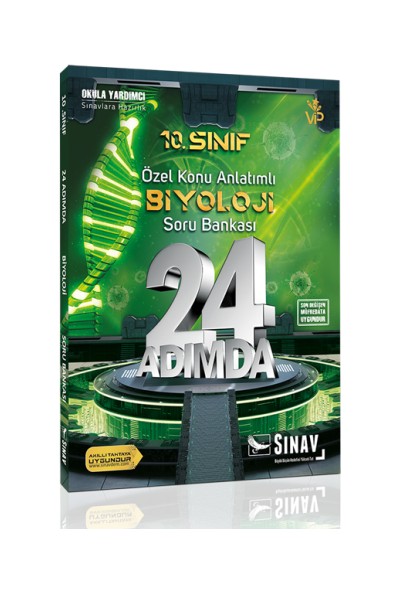 Sınav Yayınları 10. Sınıf Biyoloji 24 Adımda Özel Konu Anlatımlı Soru Bankası Sınav Yayınları 10. Sınıf Biyoloji 24 Adımda Özel Konu Anlatımlı Soru Bankası